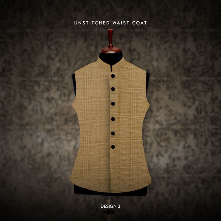 Waistcoat Fabric for Men's | Unstitched Winter Waistcoat & Coat ...